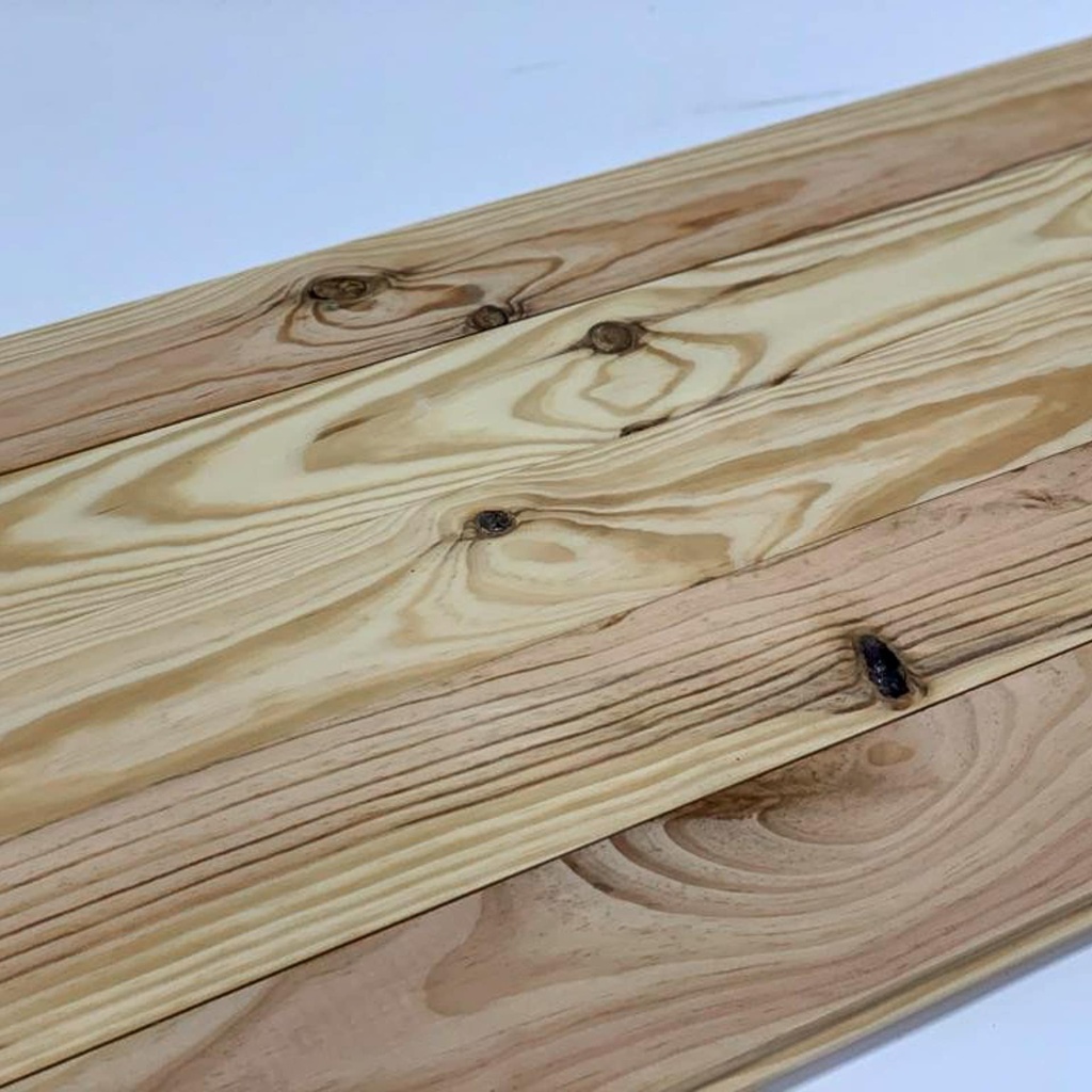 Parquet noueux en pin des Landes double face - Ligerio