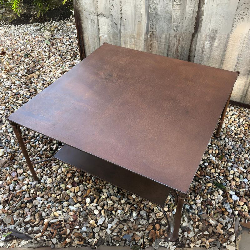 Table basse en acier à double niveau - Ligerio