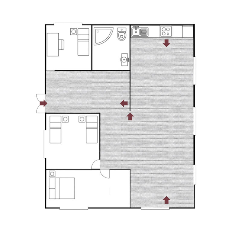 Comment réaliser le calepinage du parquet point de Hongrie